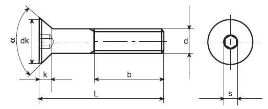 Tornillo Allen DIN 7991 - Baselga Lizaga